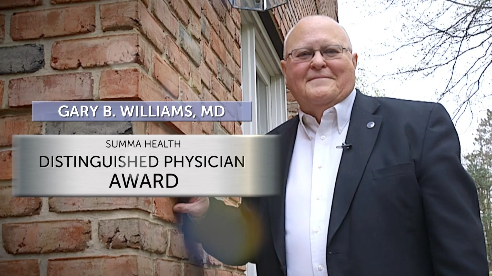 Gary Williams, MD: 2017 Summa Health Distinguished Physician Award ...