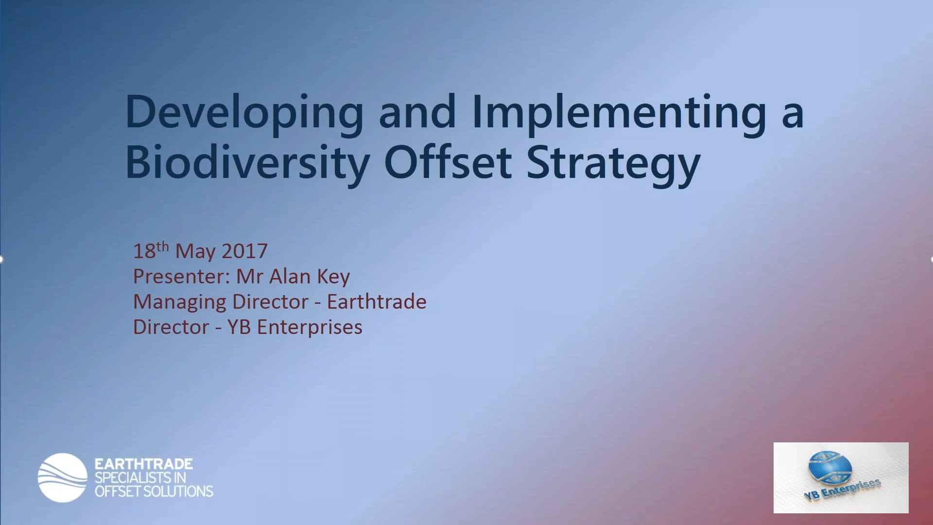 Developing and Implementing a Biodiversity Offset Strategy: an example ...