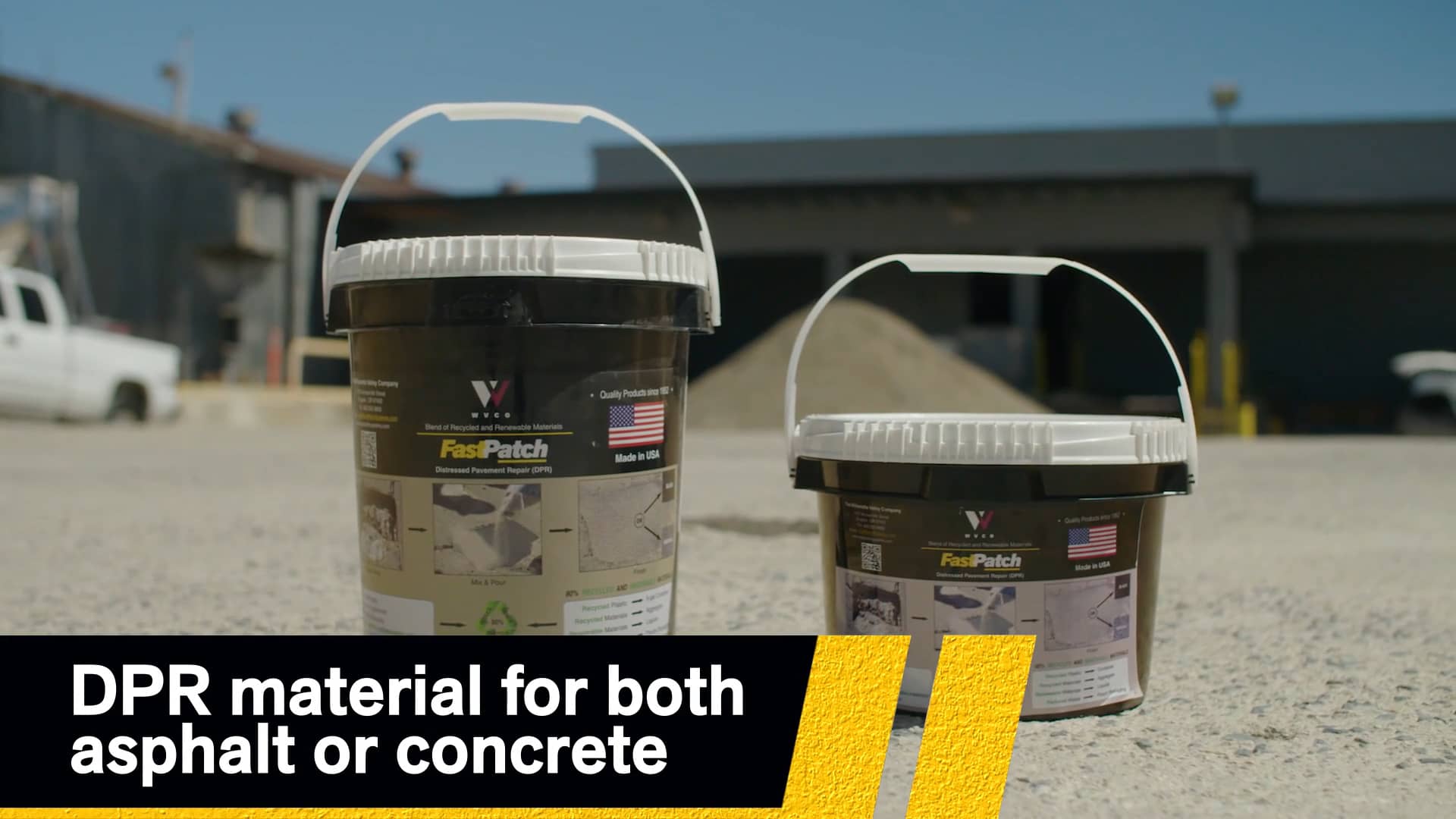 FastPatch DPR (Distressed Pavement Repair) on Vimeo