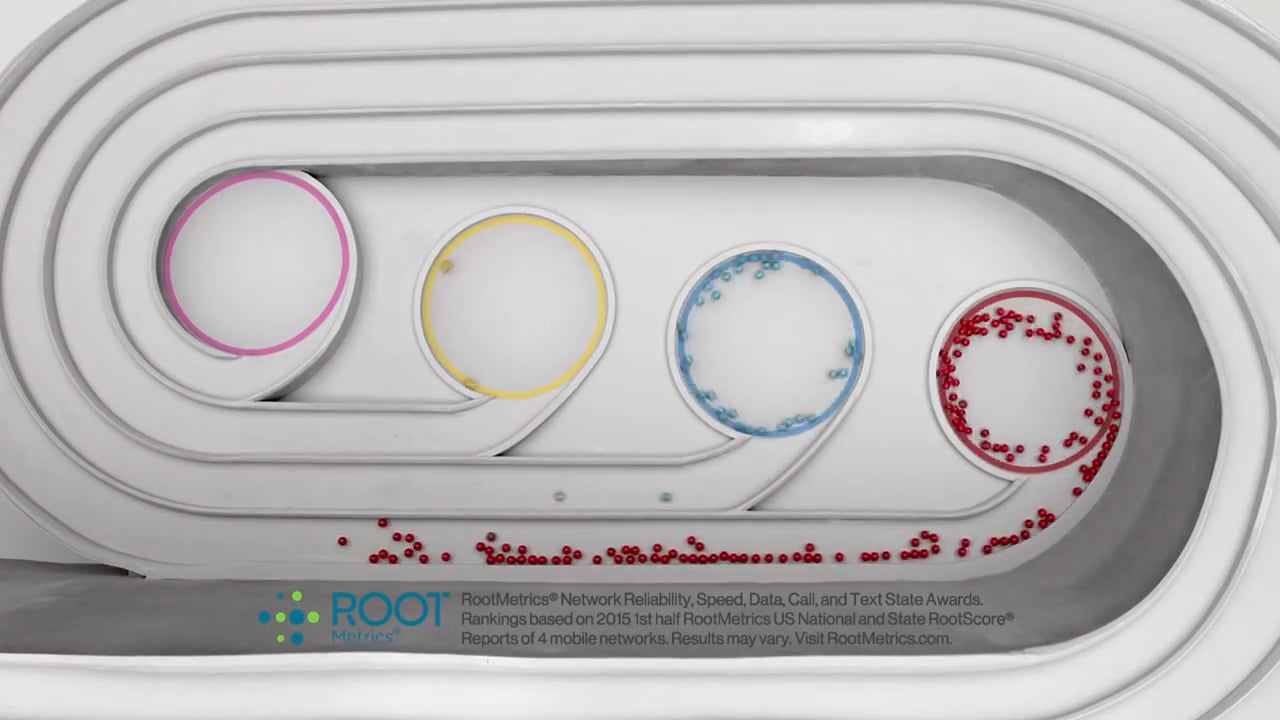 Verizon - A Better Network as Explained by Colorful Balls on Vimeo