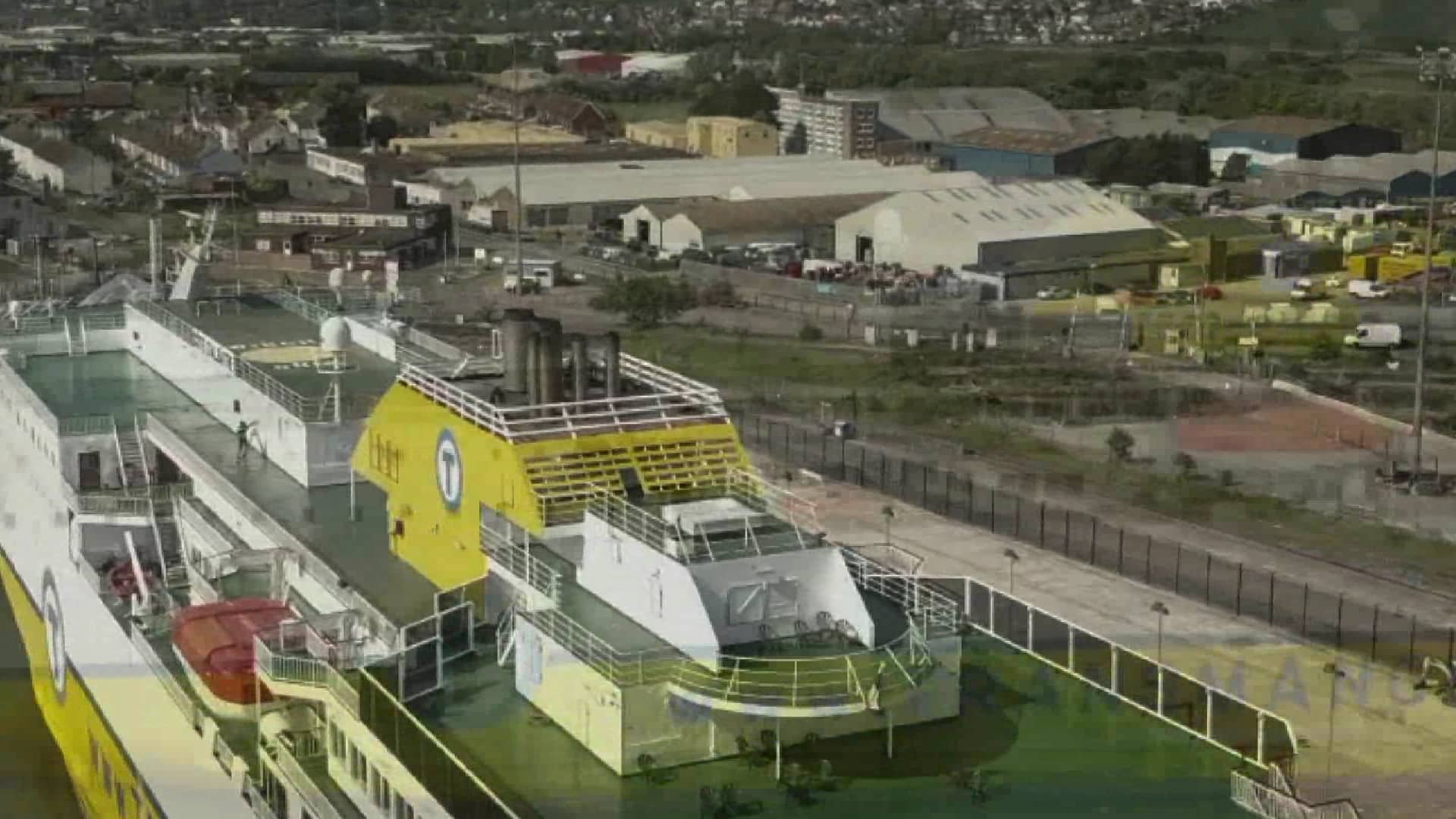 DFDS Transmanche Ferry Port, Newhaven by Drone on Vimeo