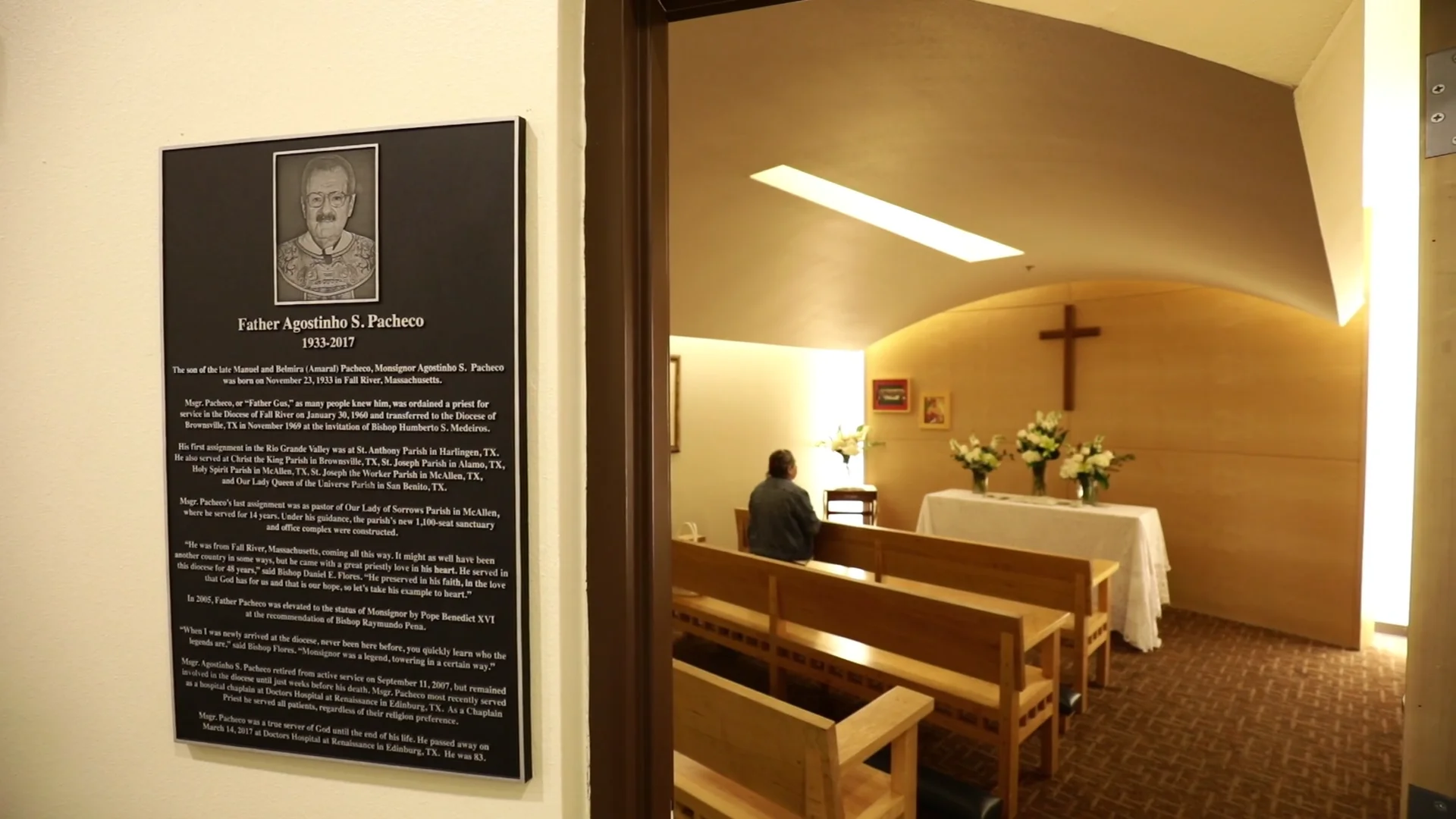 Memorial Service and Chapel Dedication in Memory of Father Gus Pacheco ...