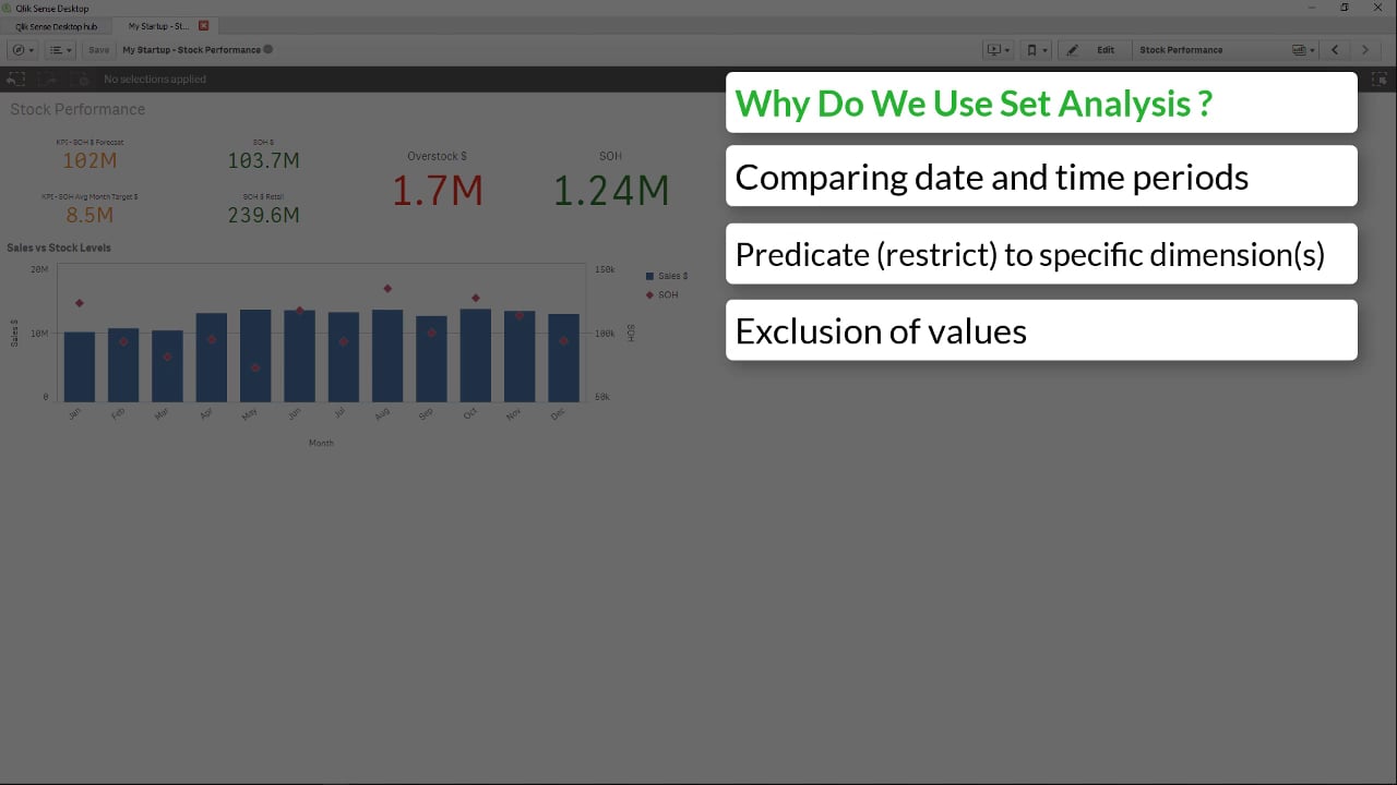 QlikSense : Set Analysis - How to (Part 1) on Vimeo