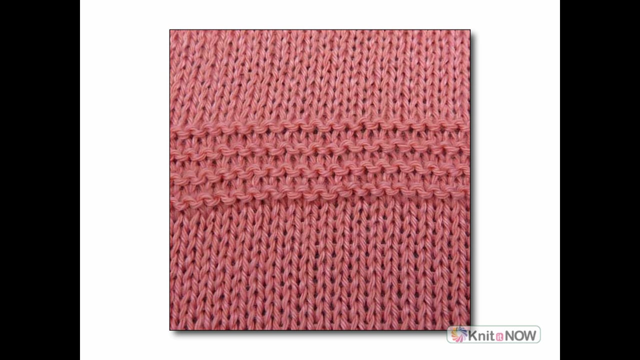 Garter Stitch - RTR | Machine Knitting Tutorial