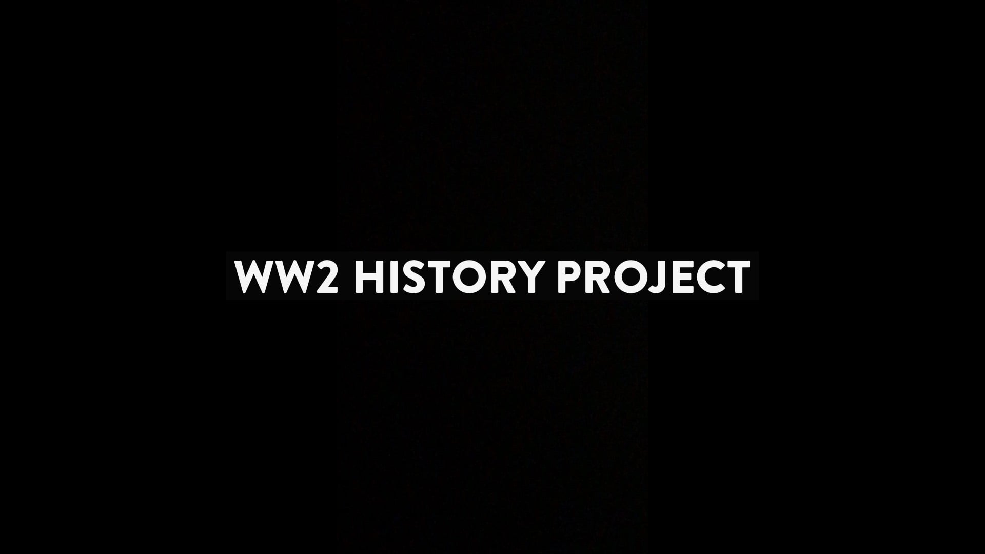 WW2 History Project on Vimeo