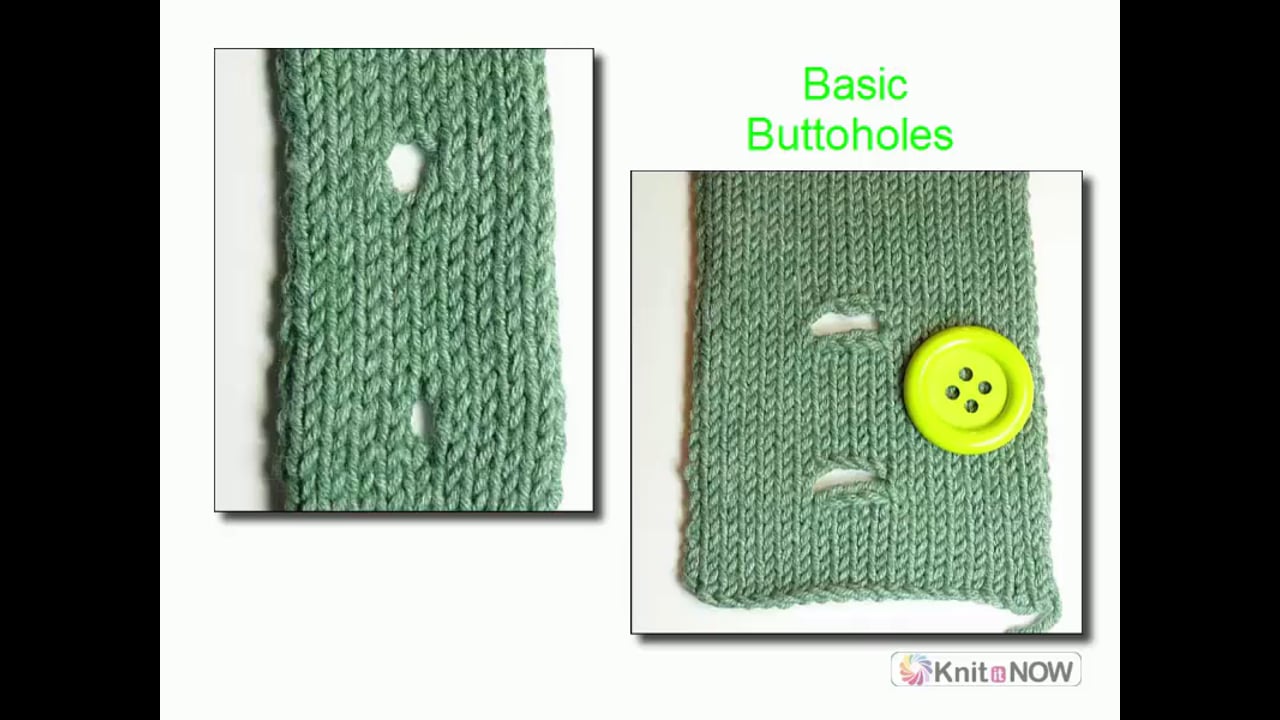Basic Buttonholes | Machine Knitting Tutorial