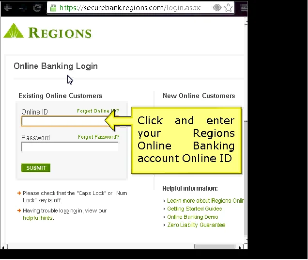 Regions Online Login Instructions on Vimeo