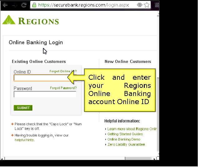 Regions Online Login Instructions on Vimeo