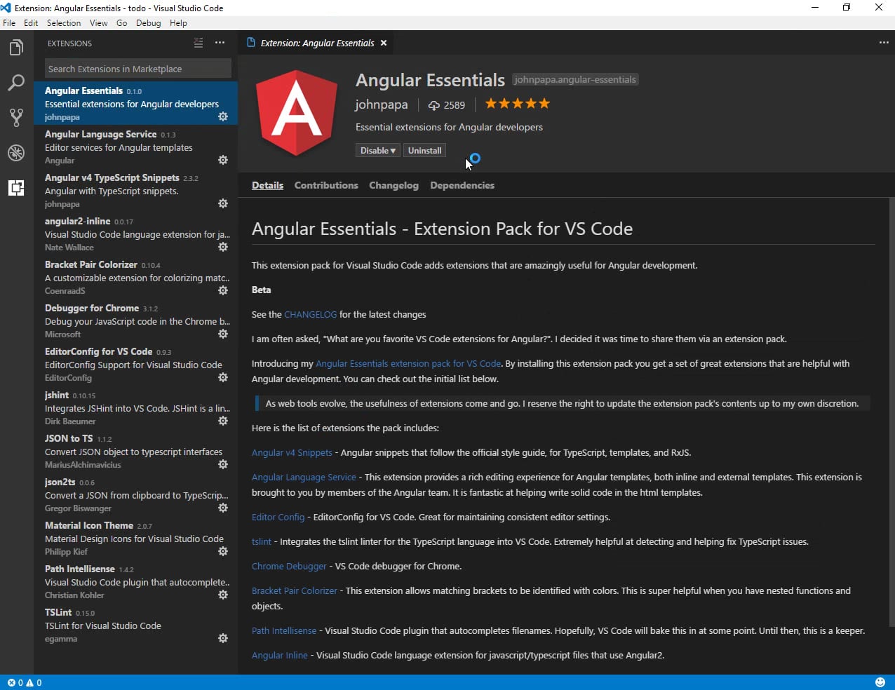 Angular 2 CLI – Todo List in SharePoint Content Editor (Part 1 of 2) on Vimeo