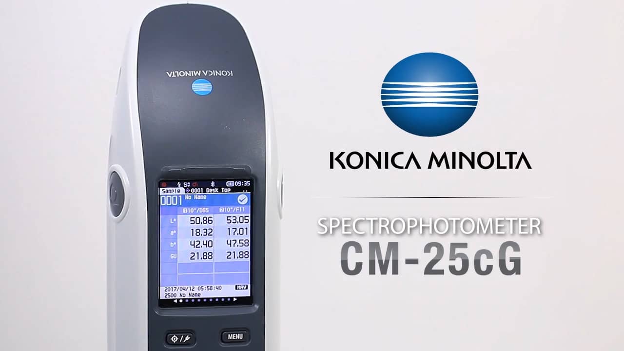 Color & True Gloss Meter CM-25cG - Konica Minolta Sensing on Vimeo
