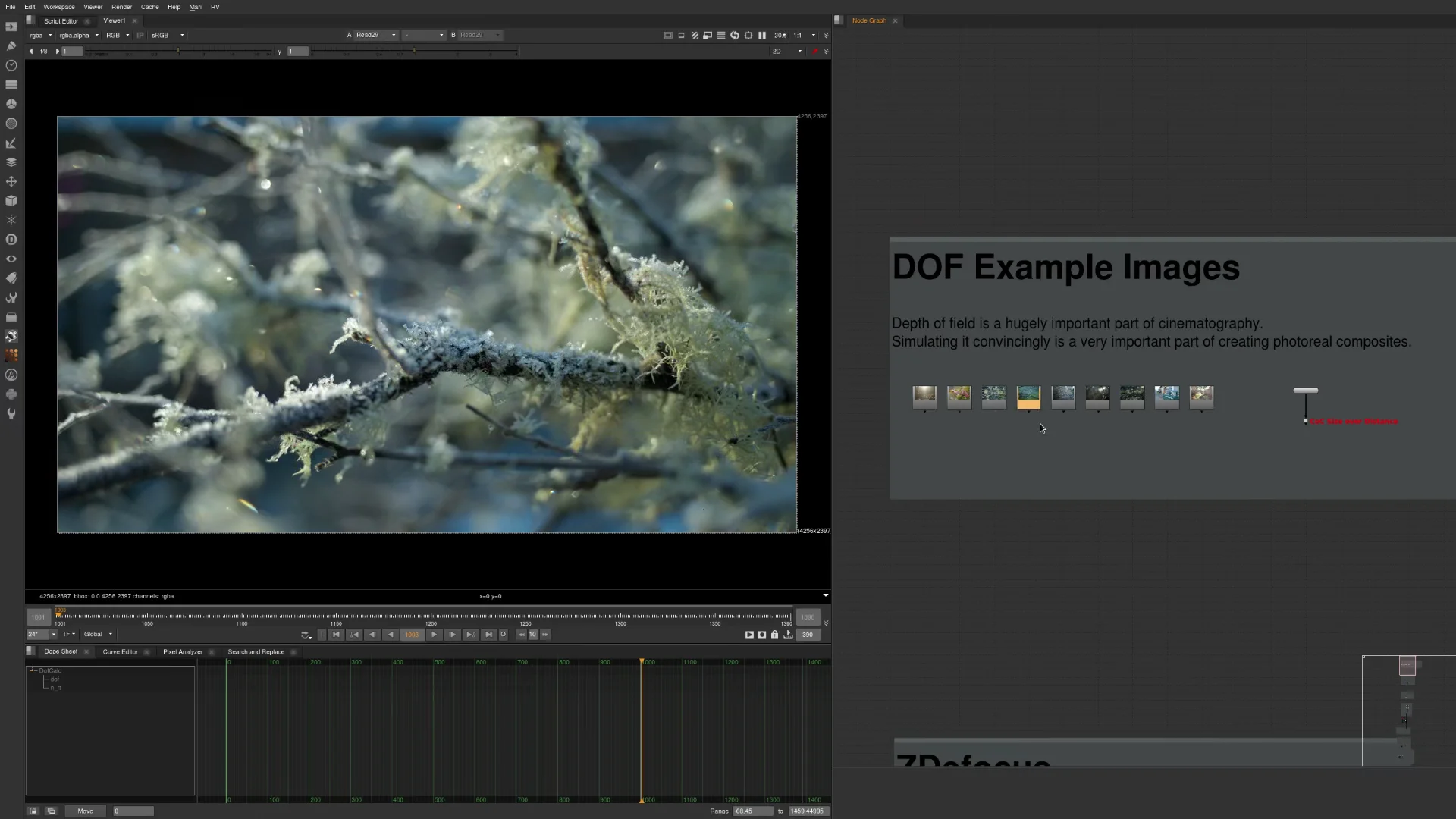 Simulating Physically Accurate Depth of Field in Nuke