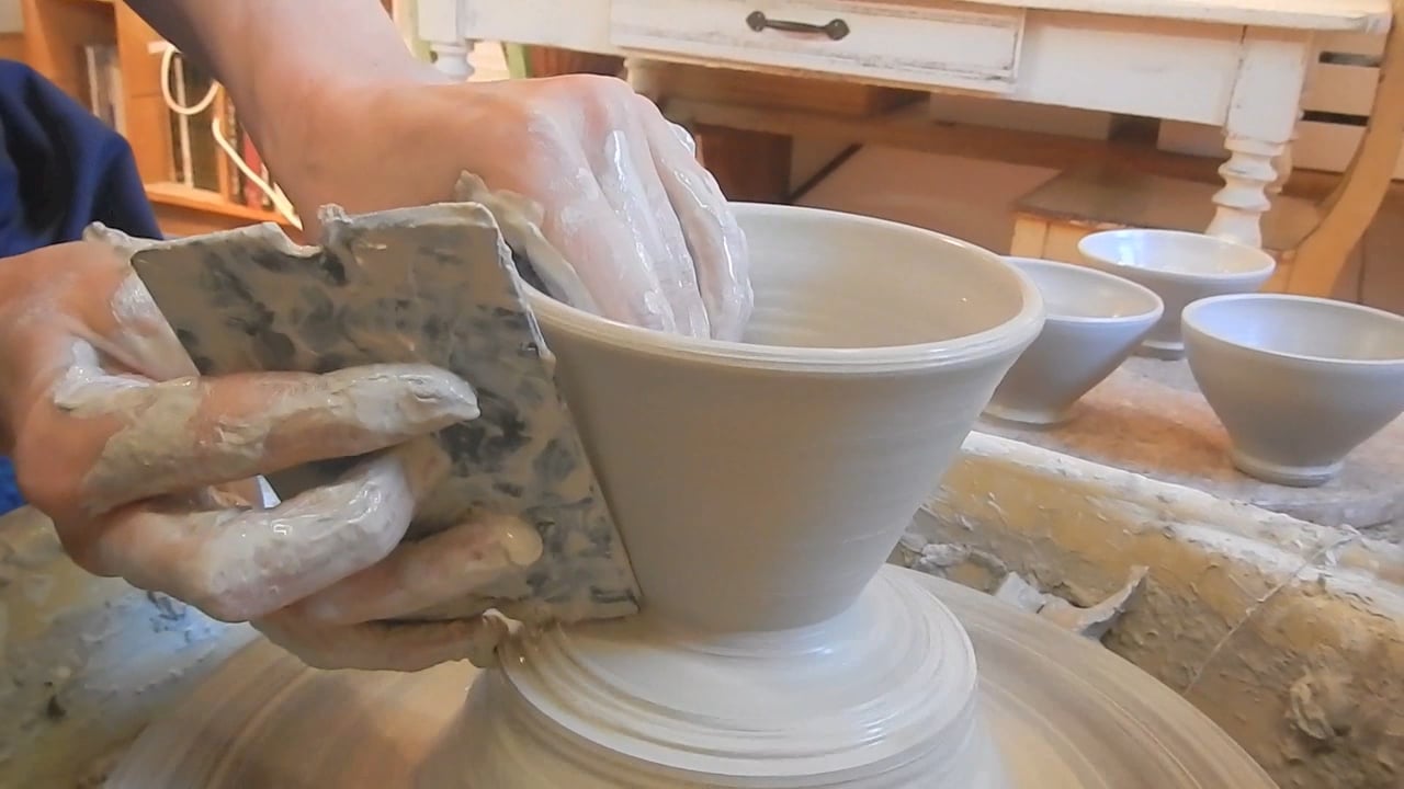 Angelika Maria Stiegler // Arbeit an der Drehscheibe ...