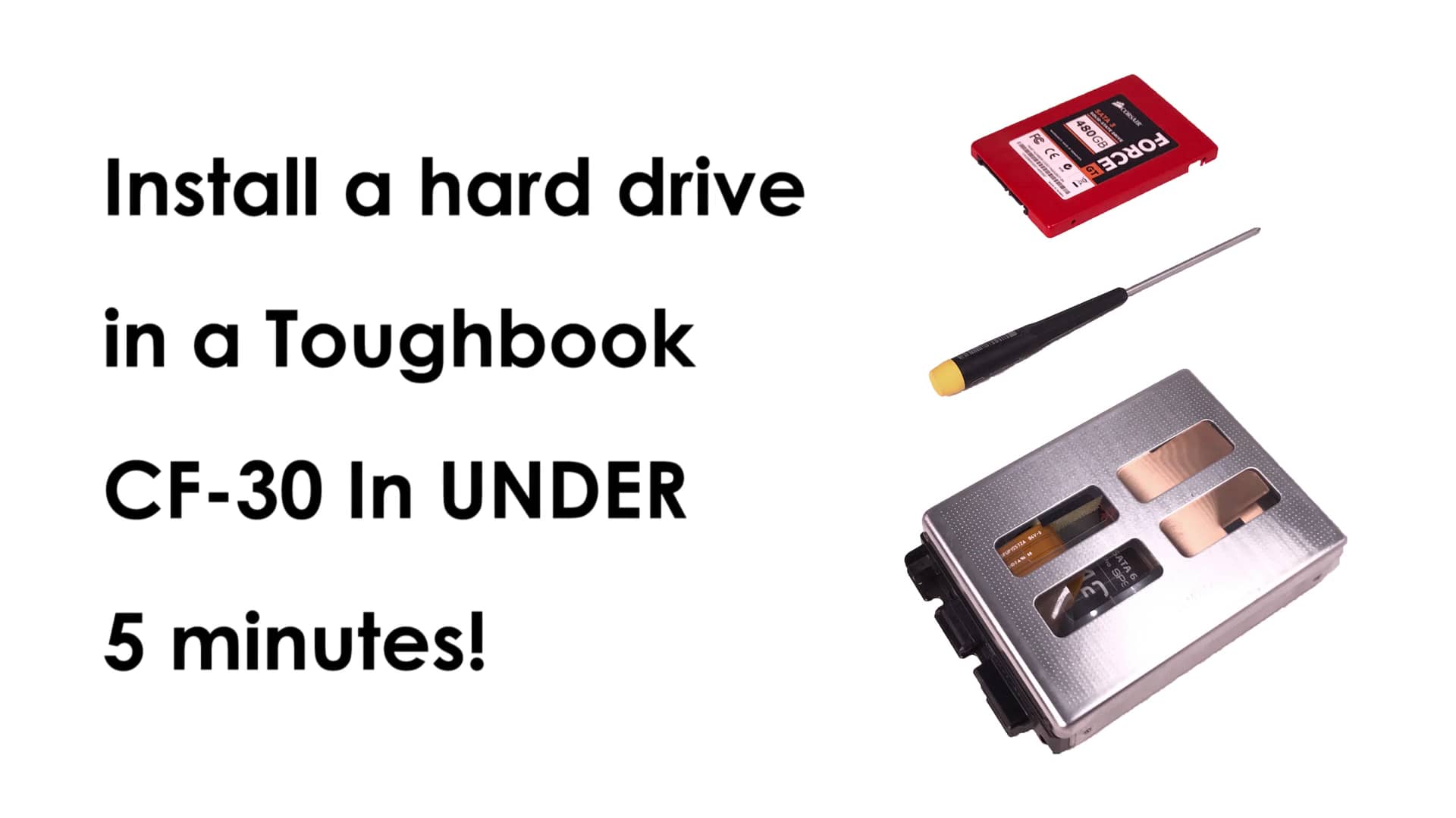 How to install / upgrade / replace hard drive in Panasonic Toughbook CF ...