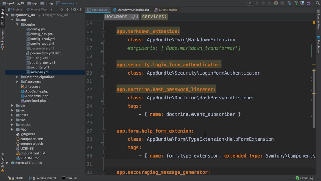_defaults, autowire & autoconfigure > Symfony 3.3: Upgrade, Autowiring & Autoconfigure ...