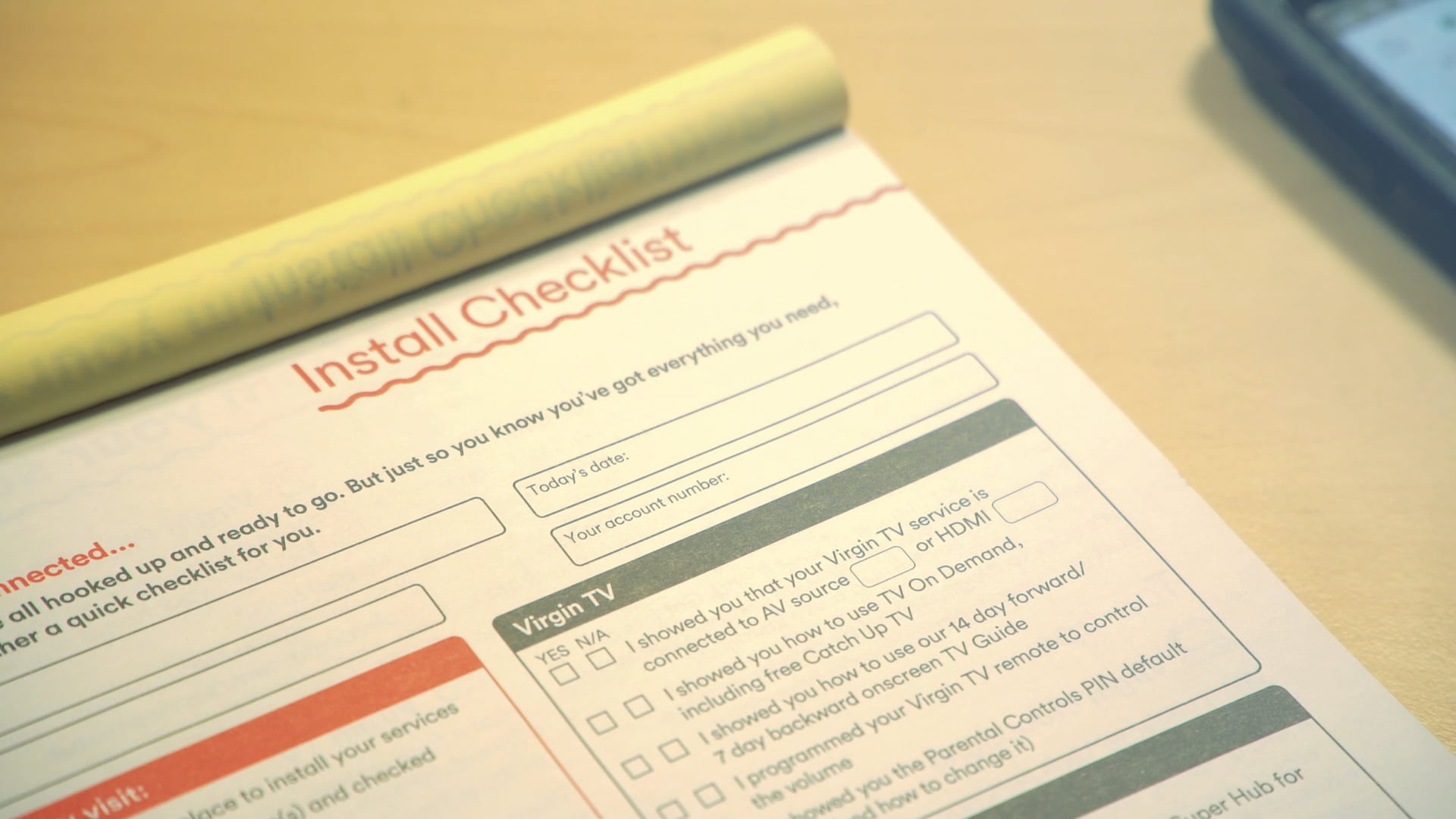 Customer Install - Part 7 - TV Checklist on Vimeo