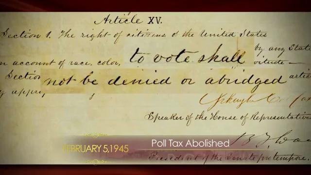 Amendment Poll Tax