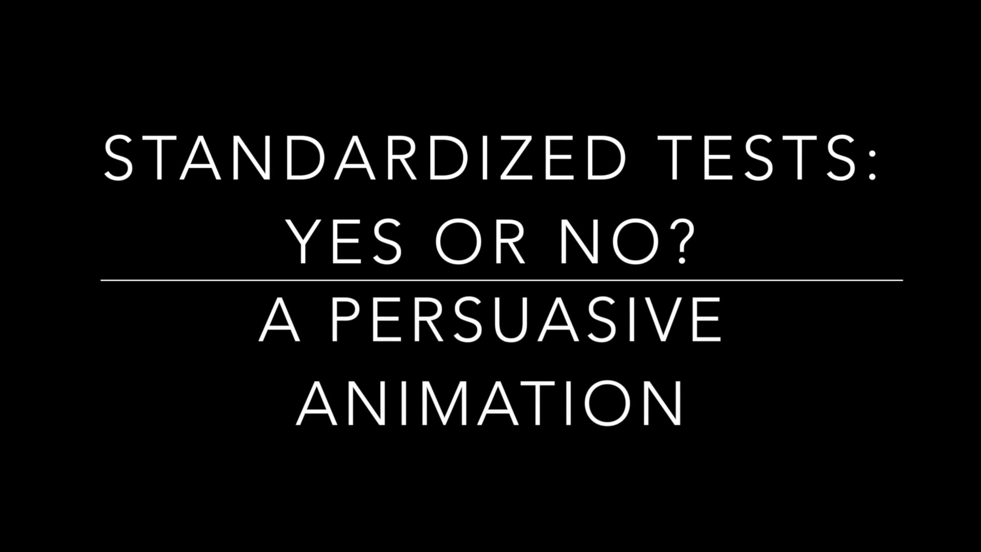 2nd Grade Animation - Standardized Tests on Vimeo