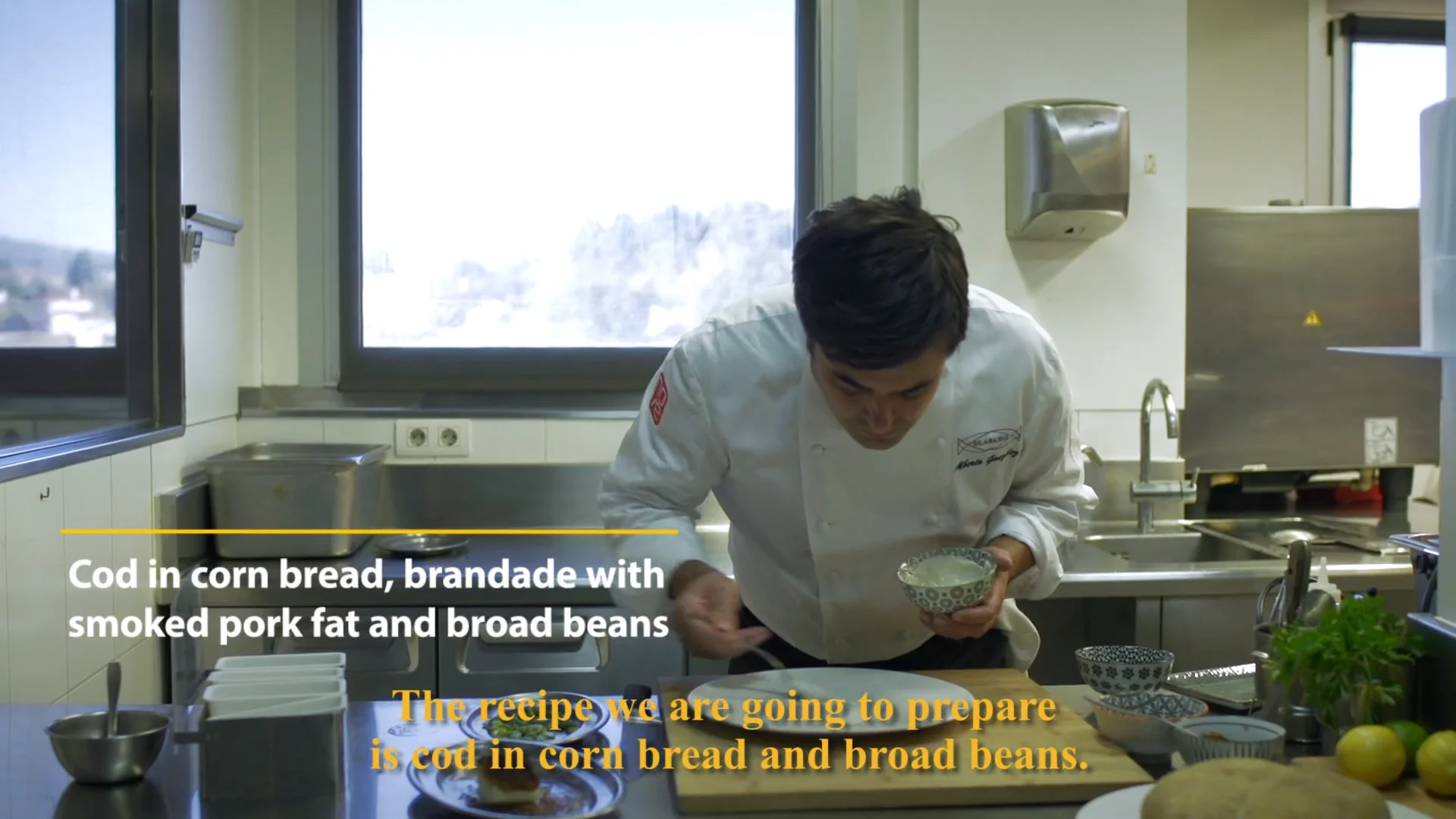 ANFABASA | Alberto González: “Cod in corn bread, brandade with smoked ...