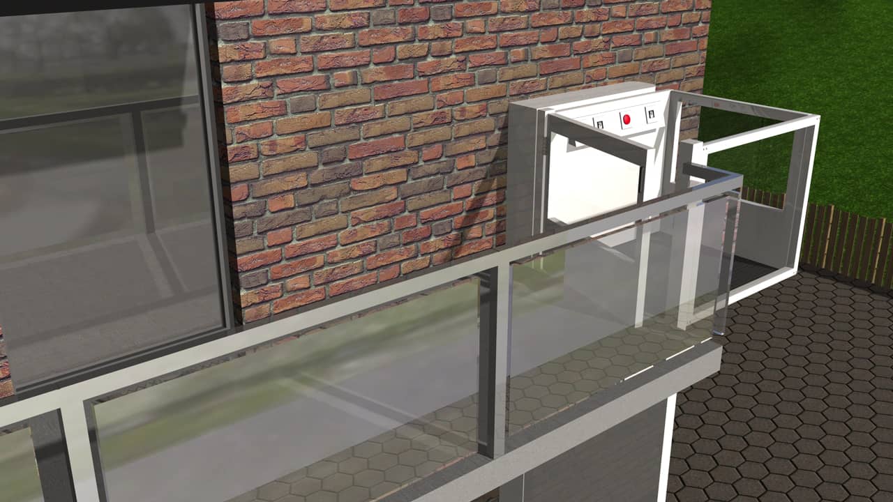 Genesis OPAL - Unenclosed Vertical Platform Lift on Vimeo