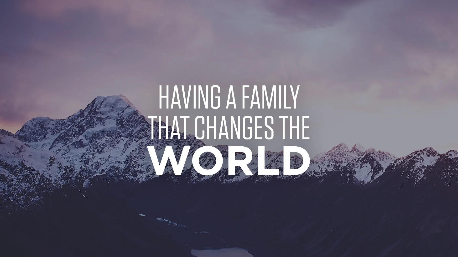 Pastor Dennis Rouse - Having a Family that Changes the World on Vimeo