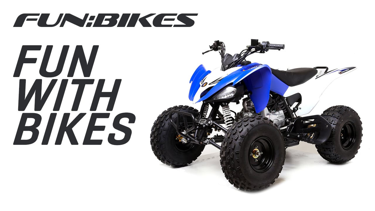 Riding the Funbikes Pentora 150cc Quad & M2R KM140MX 140cc Pit Bike on ...