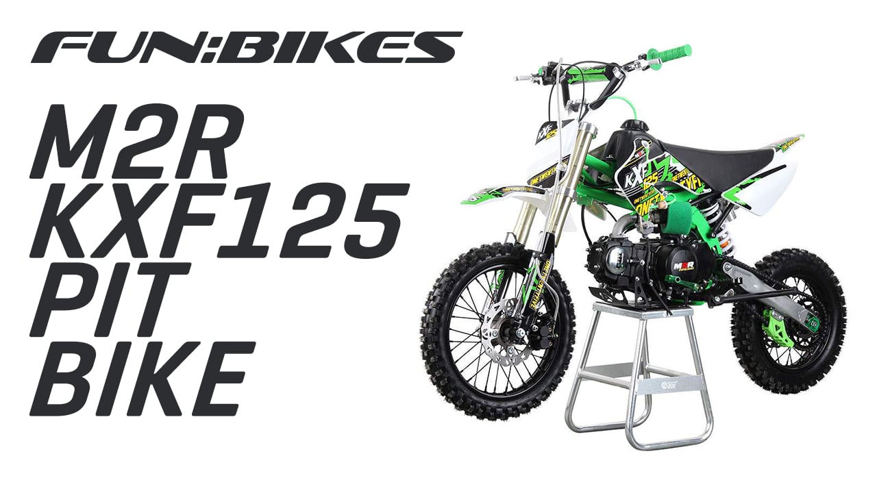 FUN:BIKES - M2R Racing KXF125 120cc 76cm Green Pit Bike on Vimeo