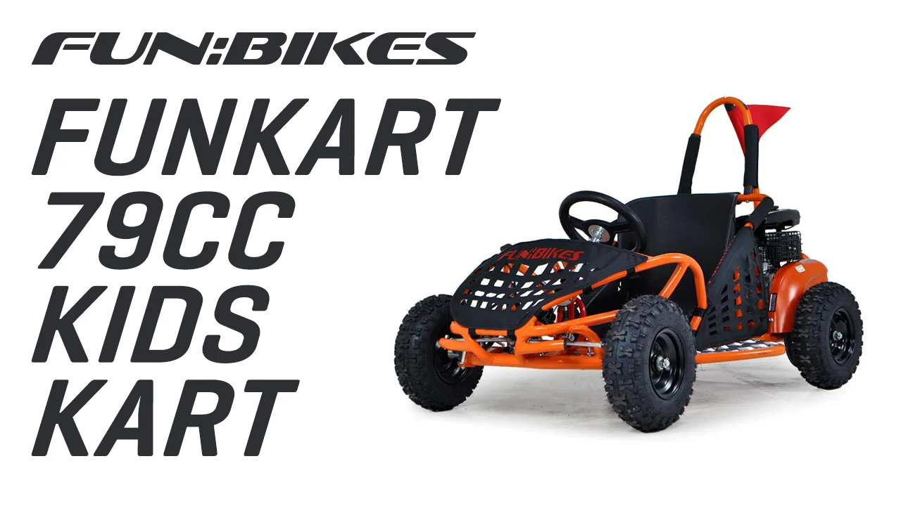FunBikes Funkart 79cc Orange Kids Mini Go Kart