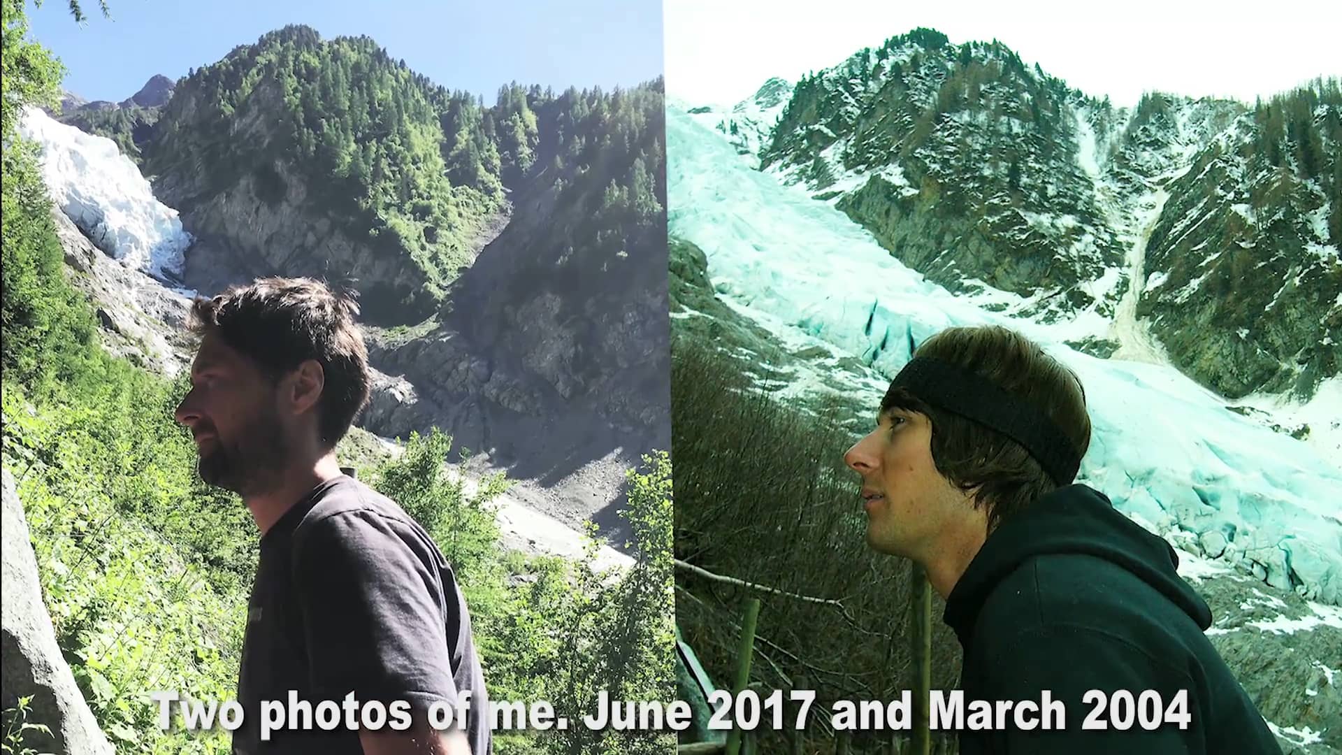 Les Bossons Glacier, Chamonix - Glacial retreat 2004 -2017 on Vimeo