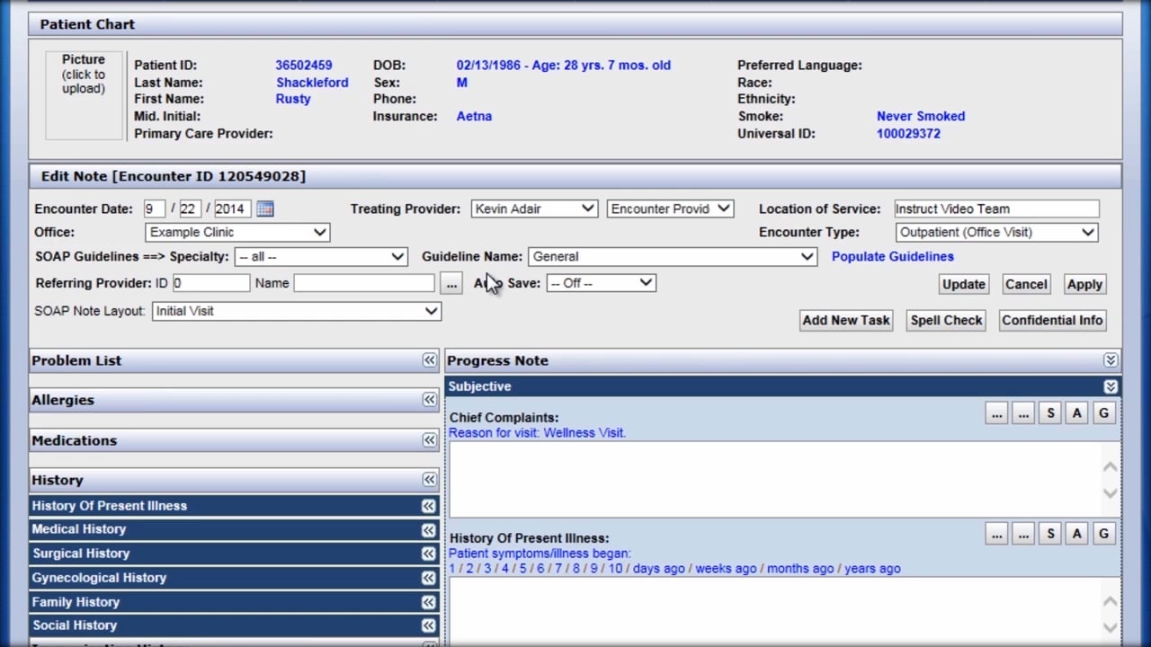 EHR 24/7 - Creating a Nurse Note on Vimeo