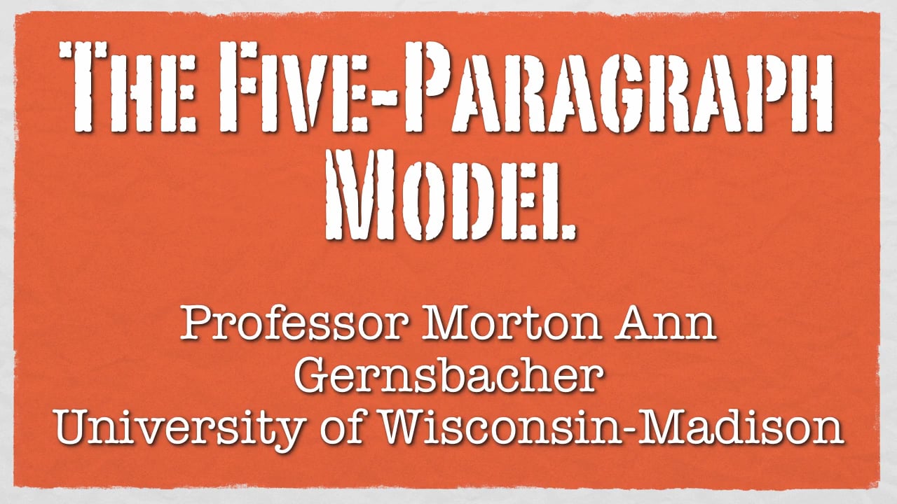 The Five Paragraph Model