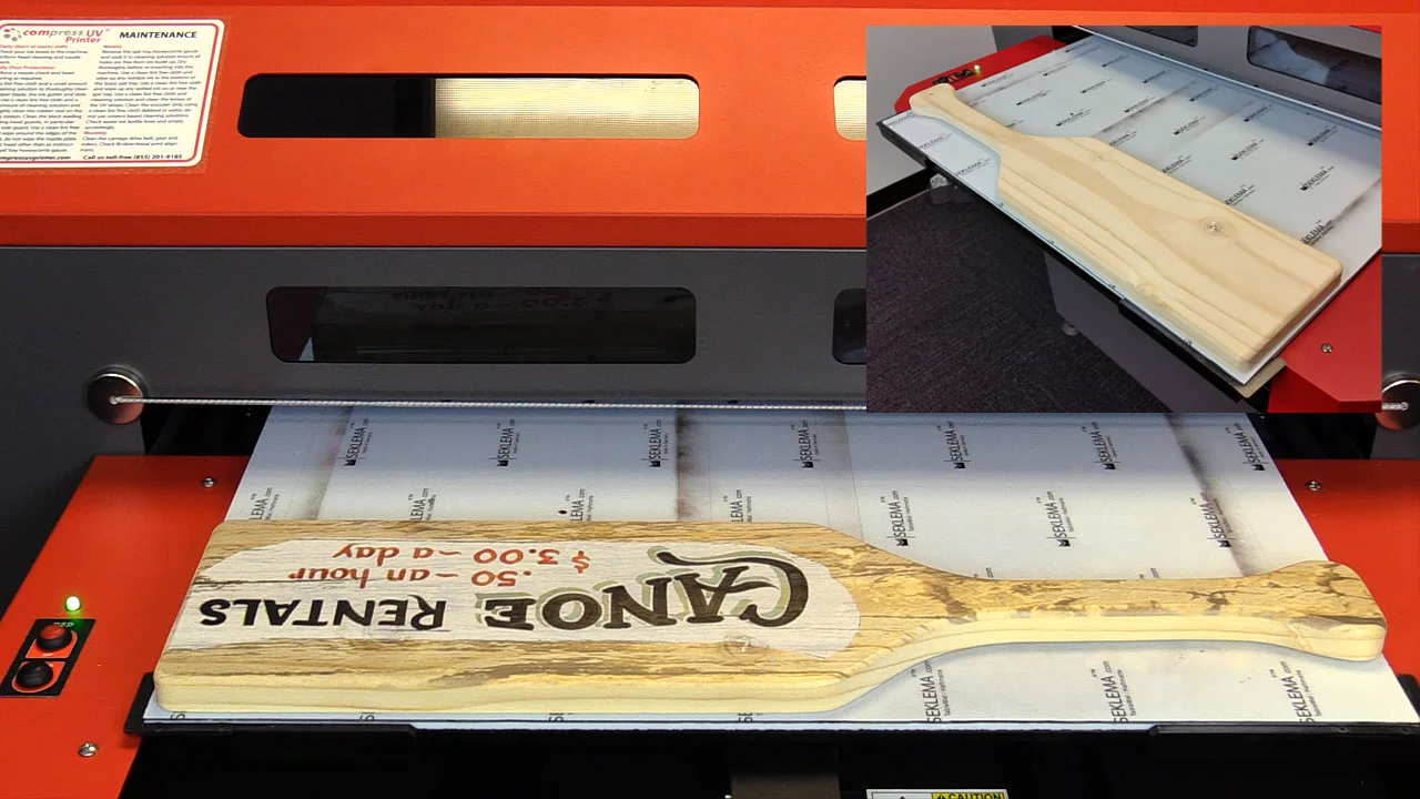 How to Print on Paddles | Printing on Wood with Compress UV Printers