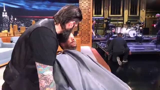 Jimmy Fallon shaves his beard into a mustache on Vimeo