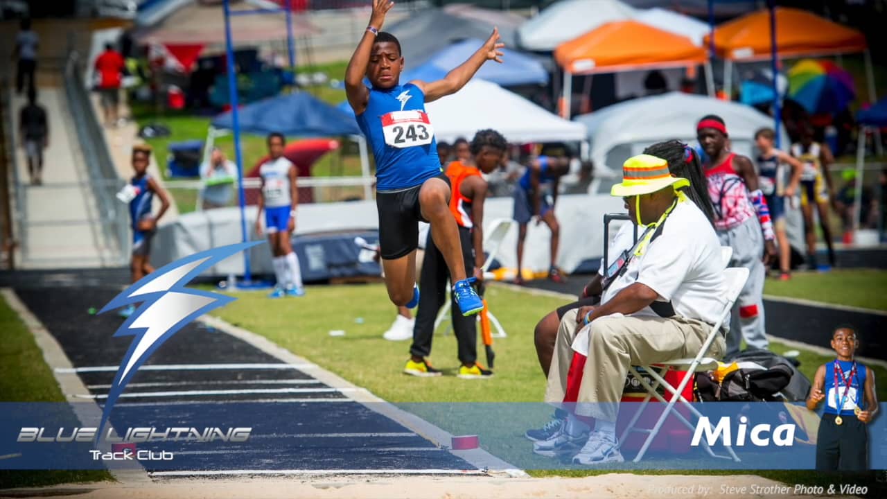 Champion - Mica Ruffin - 100, 200 & LJ Blue Lightning Track Club* on Vimeo