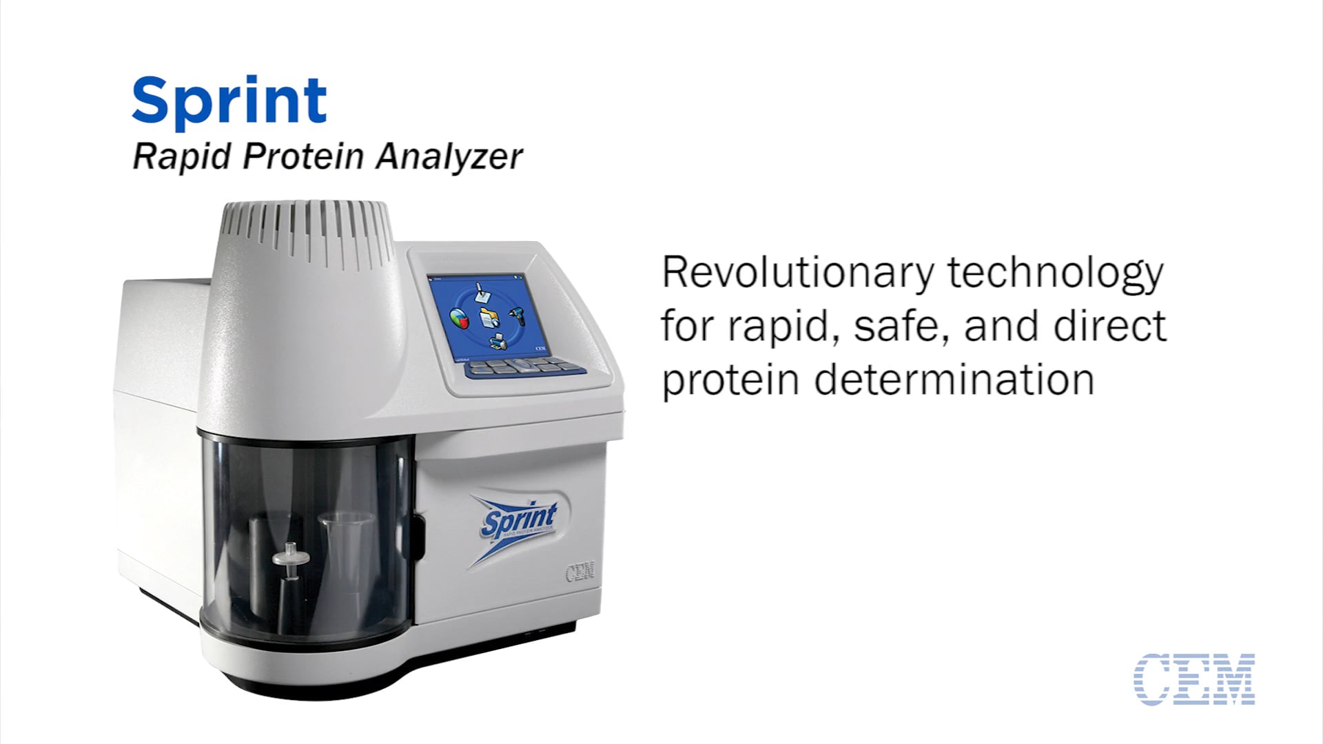 CEM Product Videos - CEM Sprint Protein Analyser on Vimeo