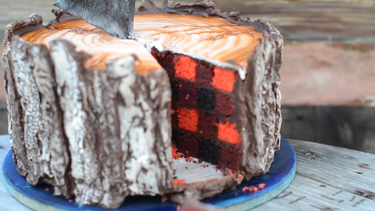Watch Lumberjack Cake Tutorial Online | Vimeo On Demand on Vimeo