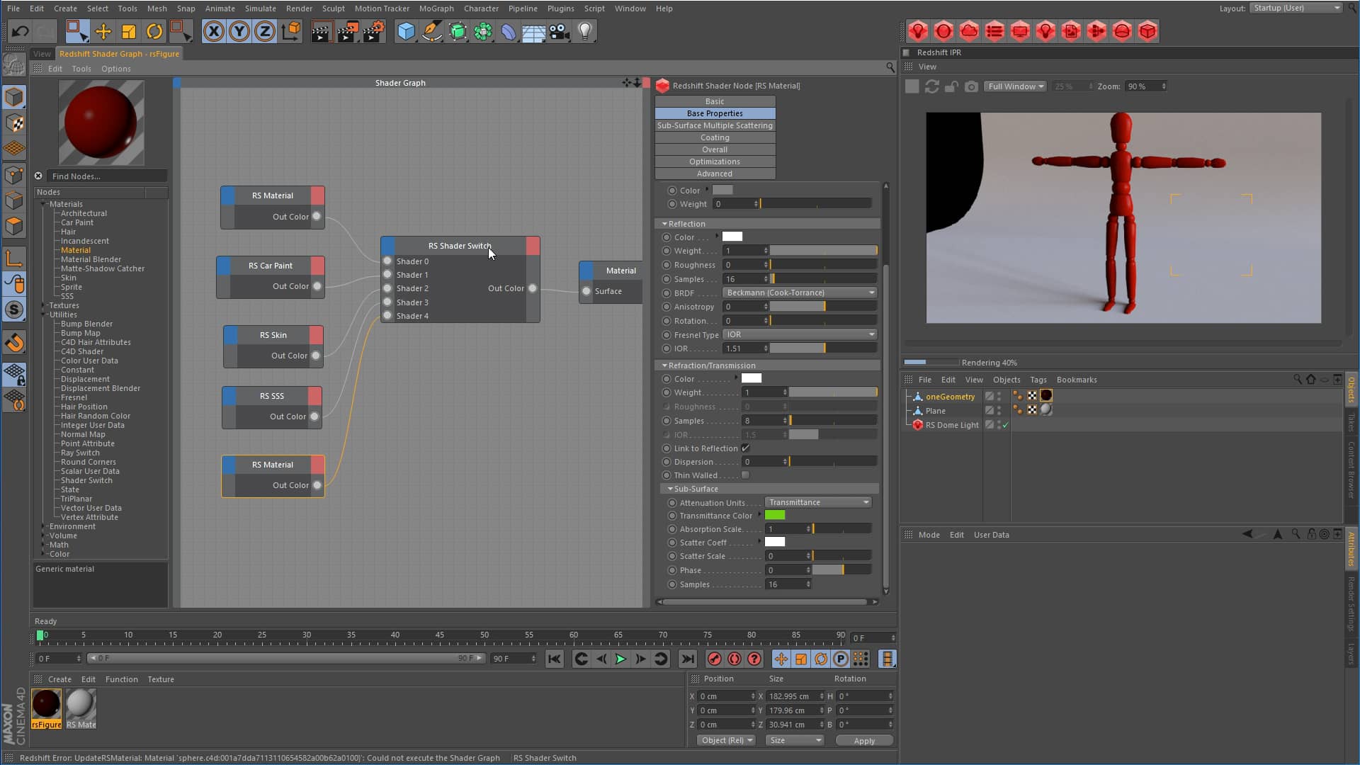 One Material to rule them all. Using Color Per Vertex in Redshift 4 ...