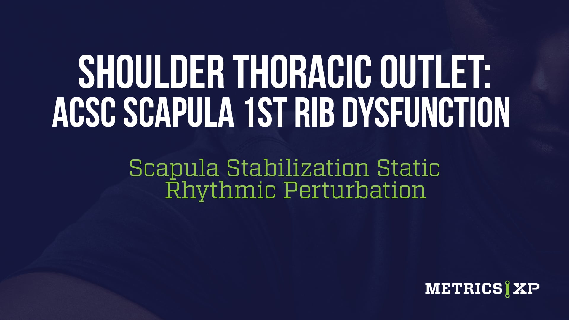 181 Scapula stabilization static on Vimeo