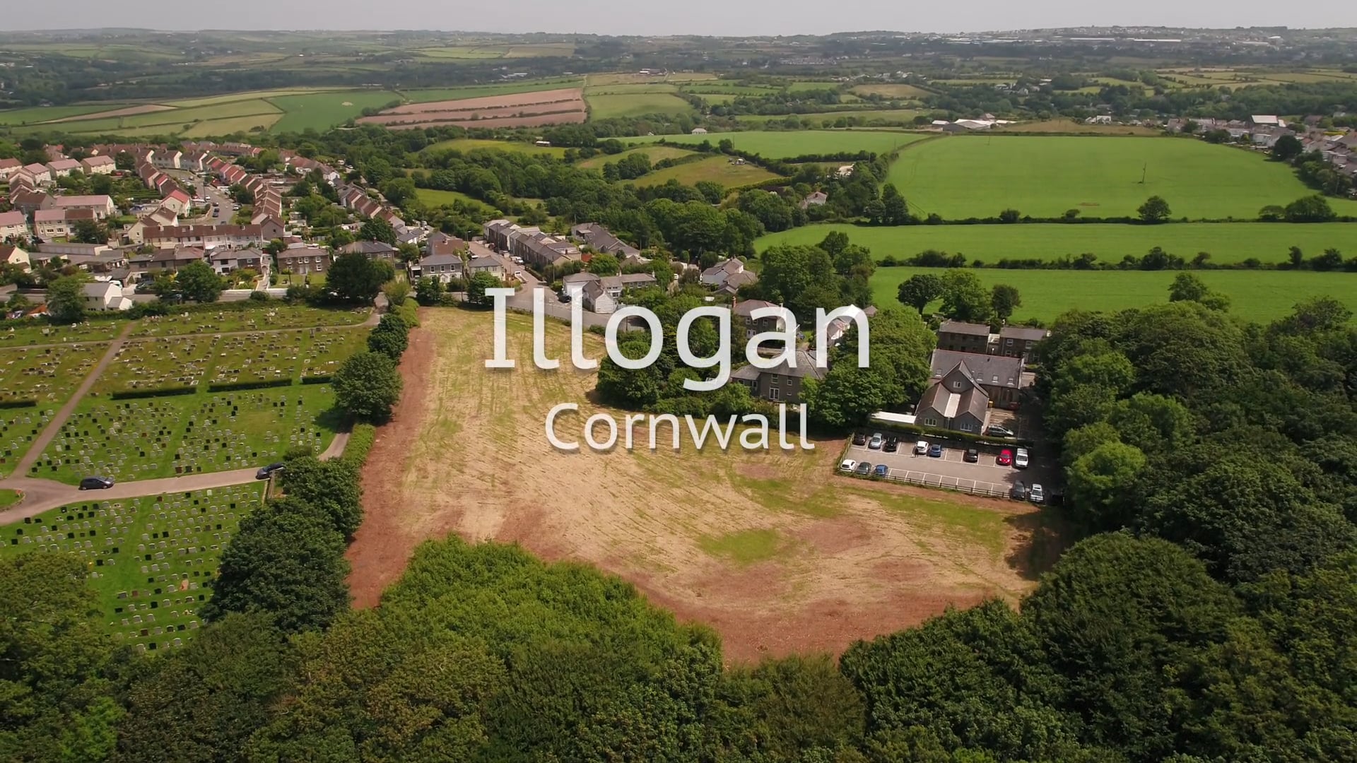 Development site for 33 dwellings at Church Road, Illogan Cornwall on Vimeo