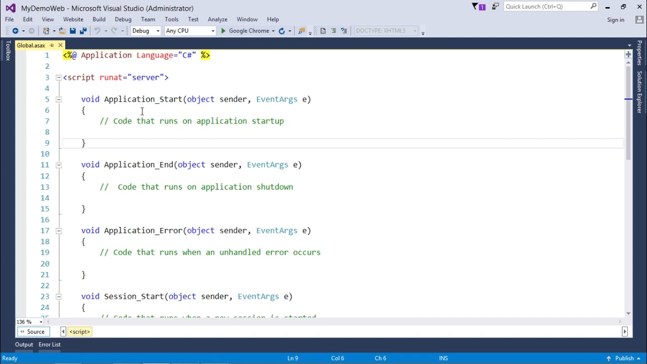 ASP.NET - Global.asax File on Vimeo
