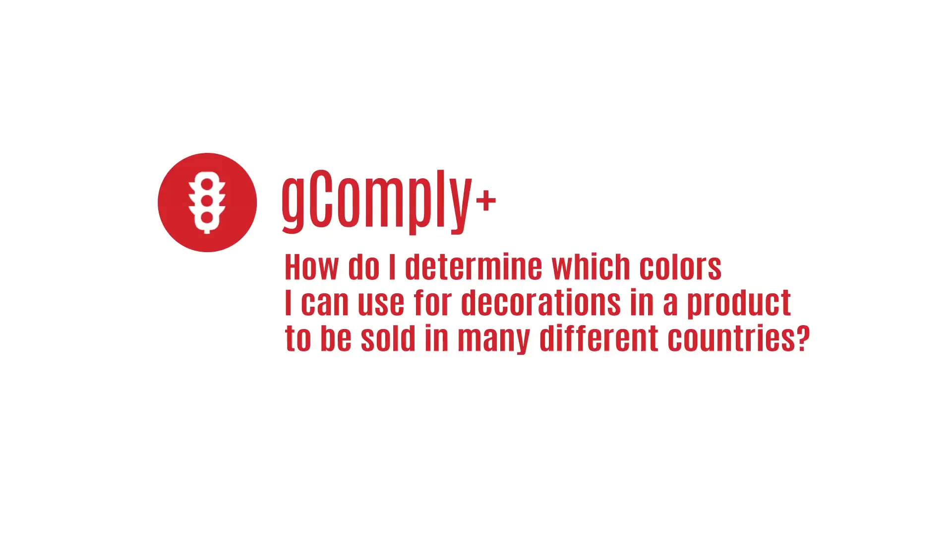 gComply Plus: SIMPLE INGREDIENT on Vimeo
