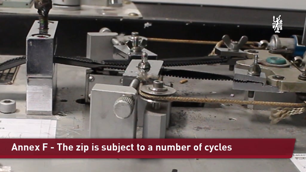 EN 16732:2015 Zip strength test on Vimeo