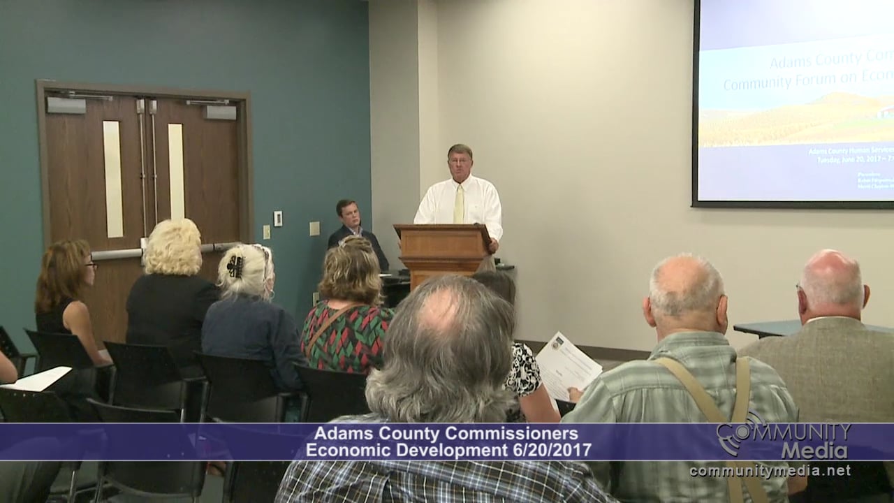 Adams County Commissioners Economic Development 6/20/2017 on Vimeo