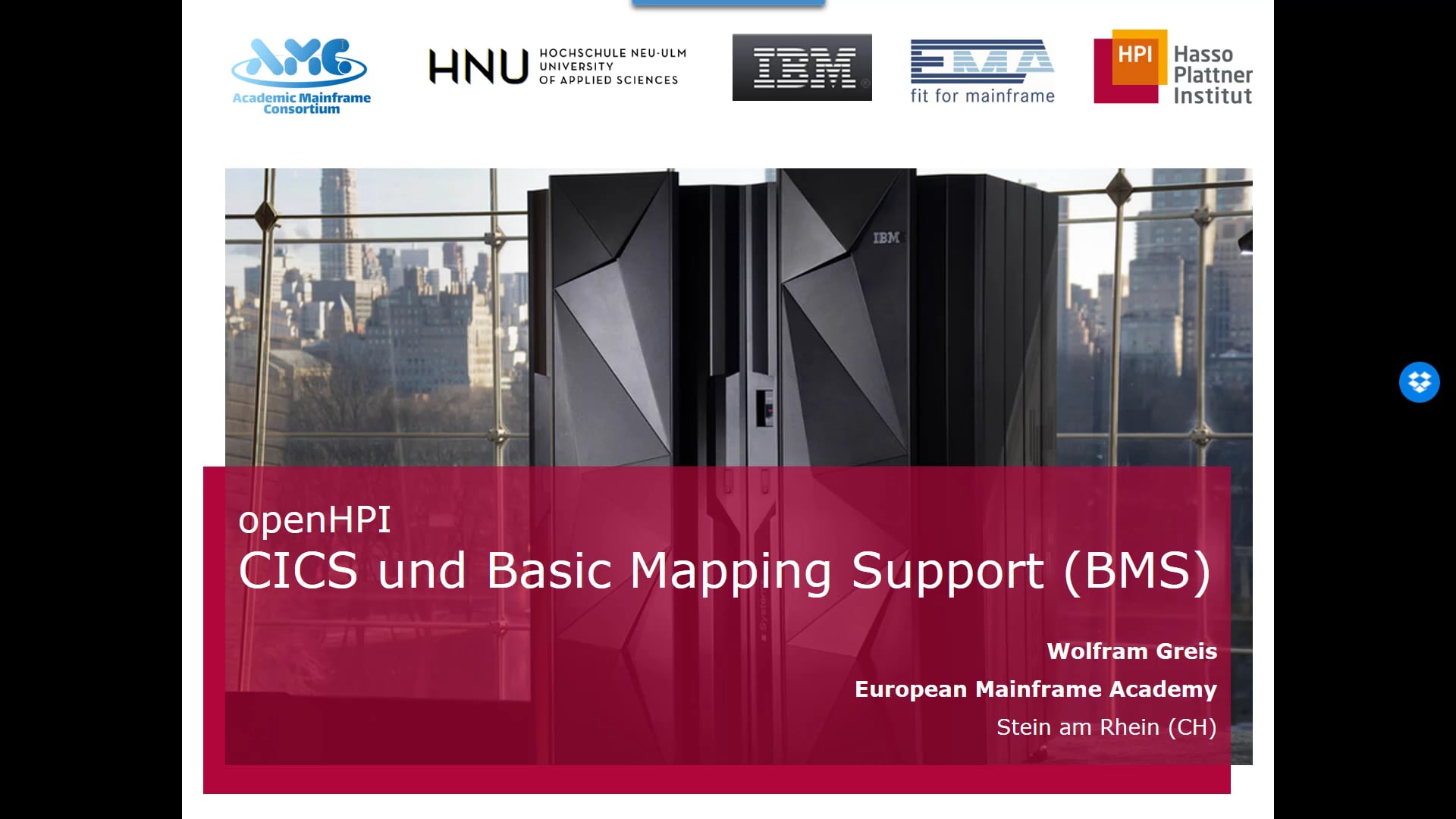 4.3 CICS Beispiel | Mainframes | openHPI