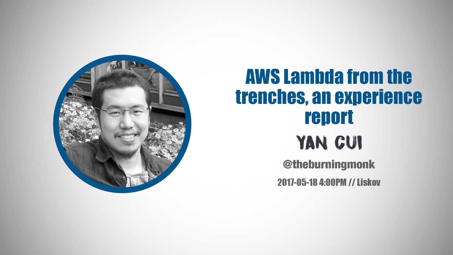 Yan Cui - AWS Lambda from the trenches, an experience report on Vimeo