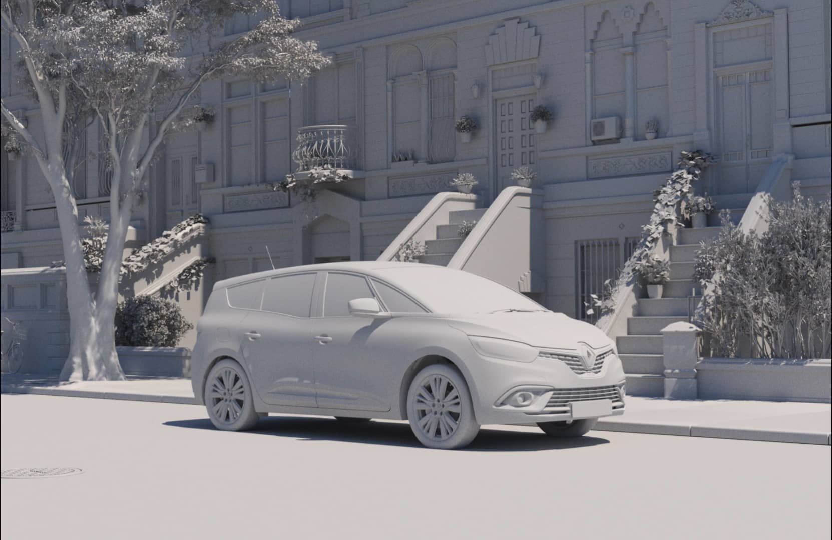 Renault Scenic - Brooklyn Brownstone Houses - Full CGI (except models ...