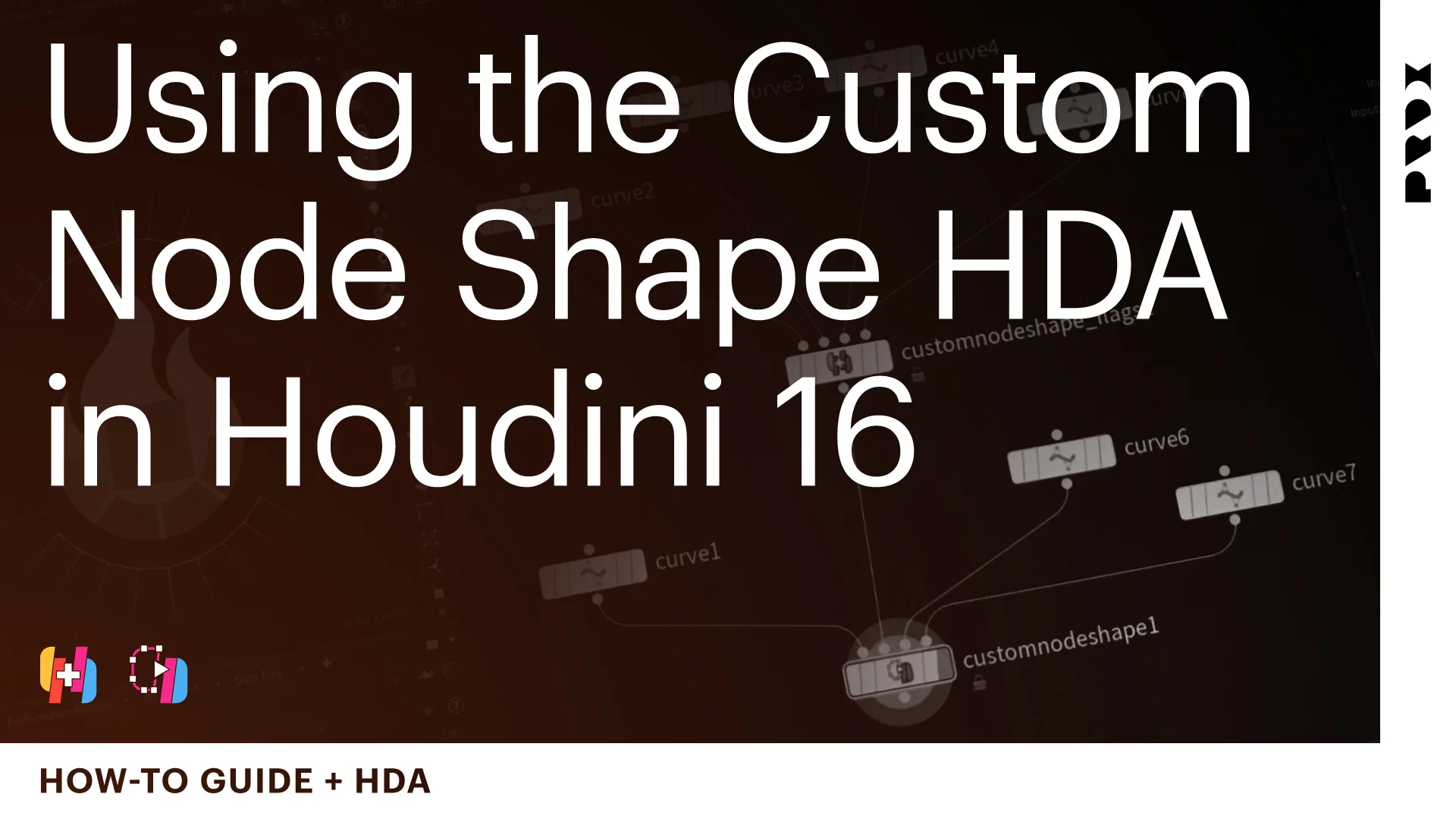 Using the Custom Node Shape HDA in Houdini 16