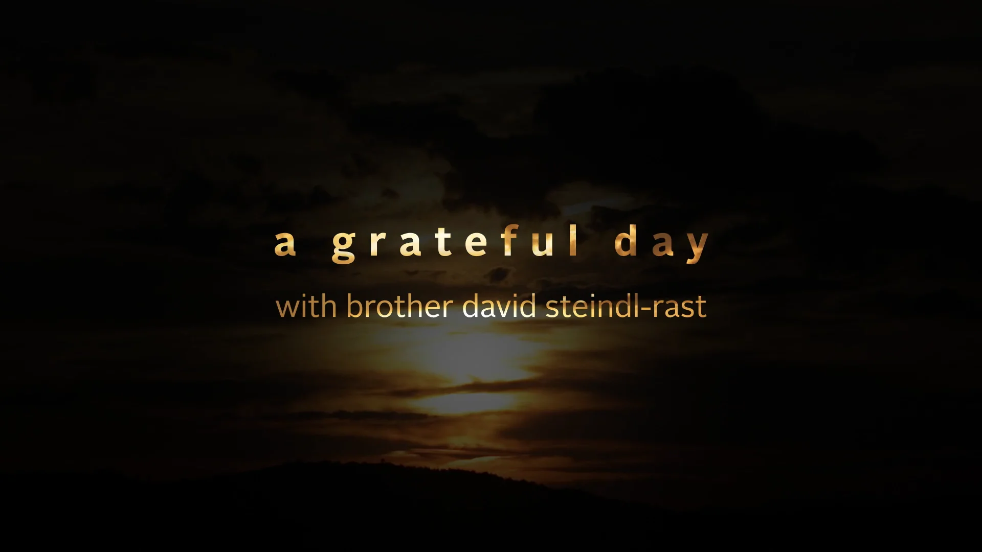 A Grateful Day with Brother David Steindl-Rast on Vimeo