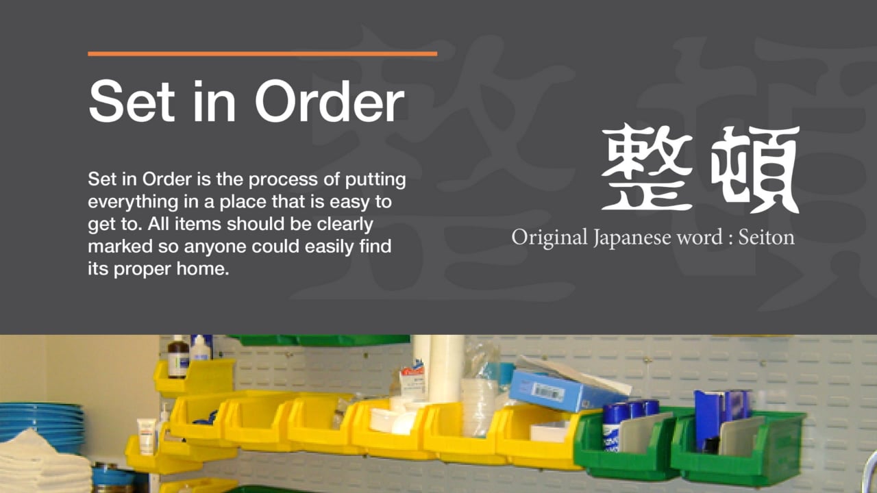 Five S - set in order on Vimeo