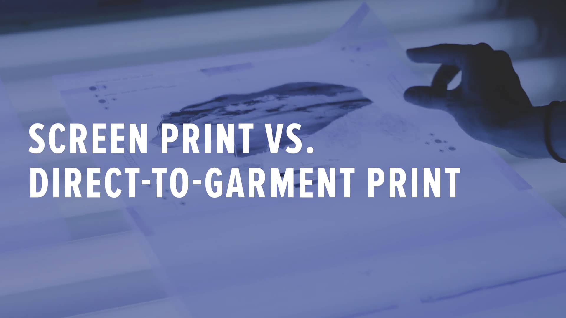 Screen Print vs. Direct-to-Garment Print on Vimeo