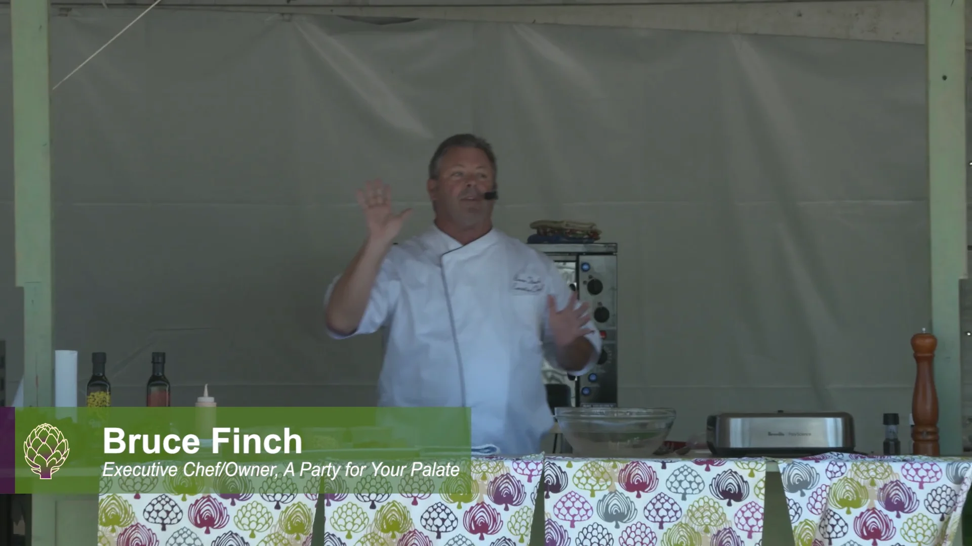 Artichoke Festival Chef Demo, Bruce Finch on Vimeo
